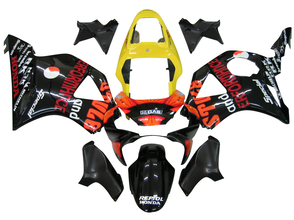 2002-2003 Honda CBR 954 RR Amotopart Fairings White & Gold Repsol ...