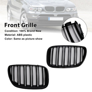 Front Kidney Grill Mesh Grille Fit BMW X5 E53 2004-2006 C Generic ...