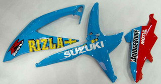 2008-2009-2010 Suzuki GSXR 600 750 Blue Yellow Rizla Racing Amotopart ...