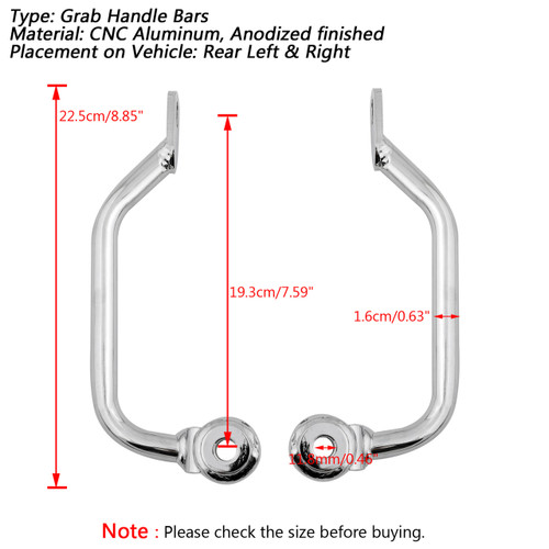 Passenger Rear Seat Handle Grab Bar Hand Rail For Kawasaki Z900RS 2017 ...