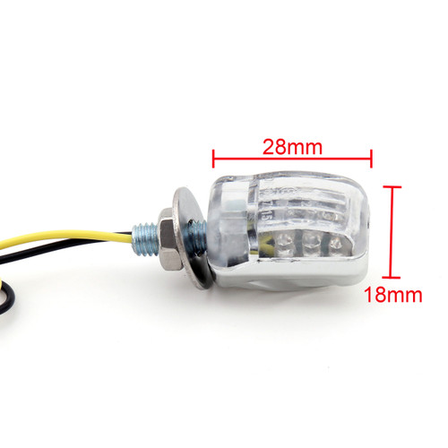 LED Micro Mini Small Indicators Turn Signals Universal 6mm Mount ...
