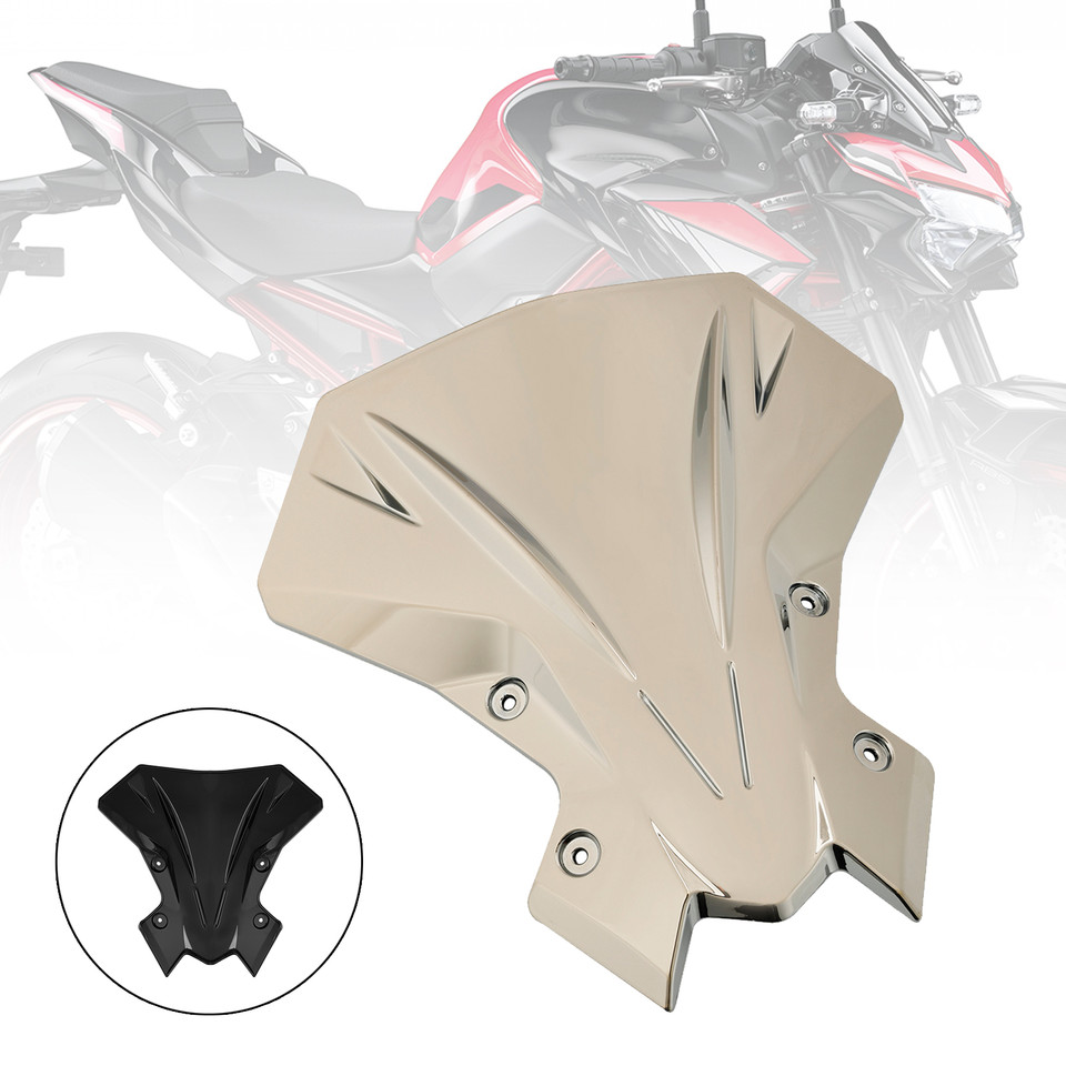 Windshield Windscreen For Kawasaki Z400 2019-2020 BLK Generic - MotorGenic