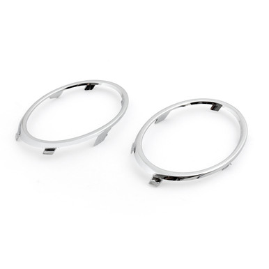 Pair Front Fog Lamp Light Cover Trim Decorate Frame For Audi B8 A4L ...