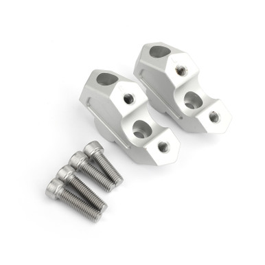 Silver 20mm Pullback 7/8" Handlebar Risers 23mm Raise for BMW F750GS ...