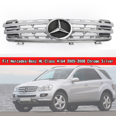 2005-2008 Mercedes-Benz ML-Class W164 AMG Style Front Grille Grill ...