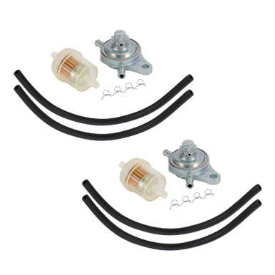 2 Fuel Tank Tap + Filter + Hose For GY6 125cc 150cc PIT Quad Dirt Bike ...