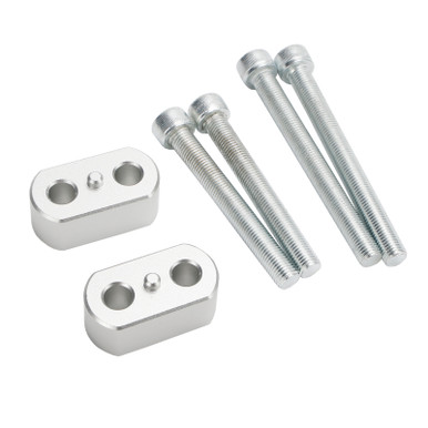 Silver Handlebar risers 20 mm for Tiger 800 & XC,XCa,XCx,XR,XRt,XRx ...