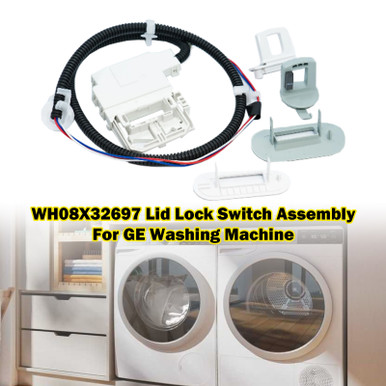 WH08X32697 Lid Lock Switch Assembly For GE Washing Machine - MotorGenic