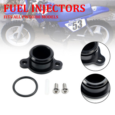 YAMAHA PW50 PW80 ALL Oil Injection Pump Delete Block Off Plug Black ...
