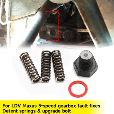 LDV Maxus 5-speed gearbox fault fixes Detent springs & upgrade bolt ...