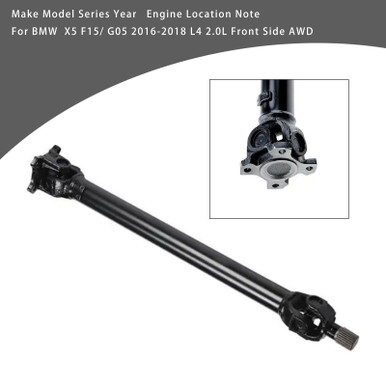 2016-2018 BMW X5 F15/ G05 L4 2.0L Front Side AWD Front Drive Shaft ...