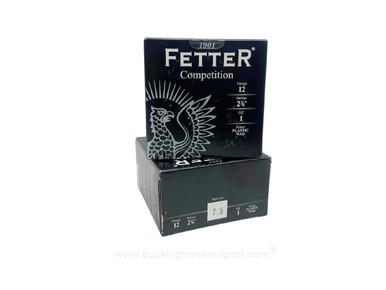 Fetter Competition 12 Gauge 2-3/4" 1oz #7.5 Shot Plastic Wad 25rds Per ...