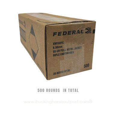 Federal American Eagle XM193 5.56x45mm 55 Grain Full Metal Jacket ...