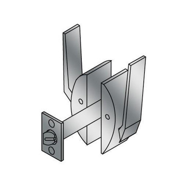ABH 6800 Series Hospital Passage Right Hand Push/Pull Latch 6818Q-5A ...
