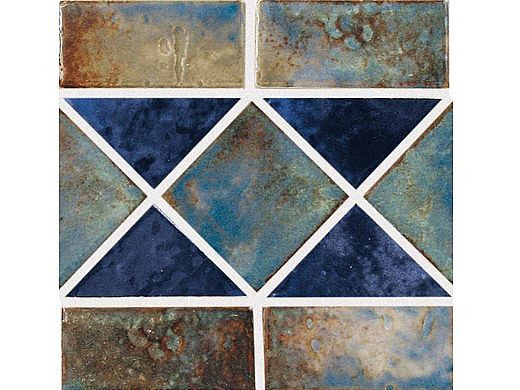 National Pool Tile Harmony 3x3 Series Ocean Blue.