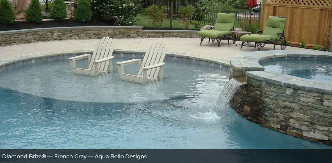 Diamond Brite ,French gray Pool finish...