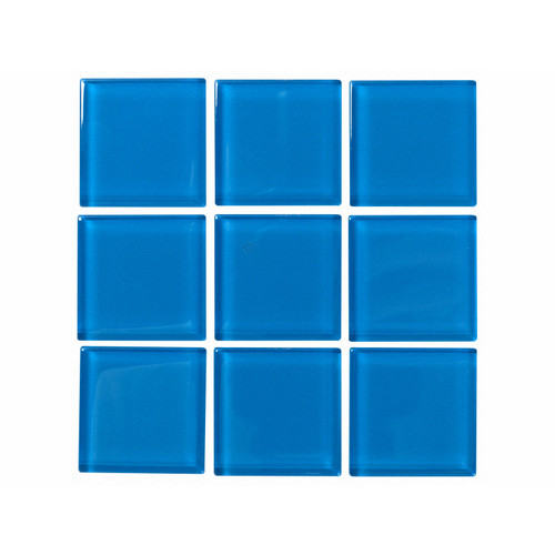 National Pool Tile 2x6 Solids Mud Cap Cobalt Blue
