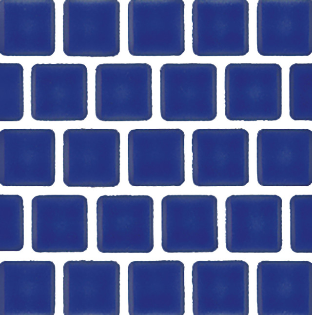 National Pool Tile 2x6 Solids Mud Cap Cobalt Blue