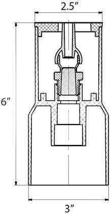 CMP Swimming Pool Deck Jet Assembly 25597-000-000
