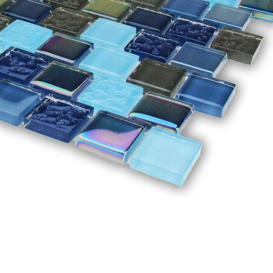 National Pool Tile Opal Glass 1x1 Tile Bronze Alloy