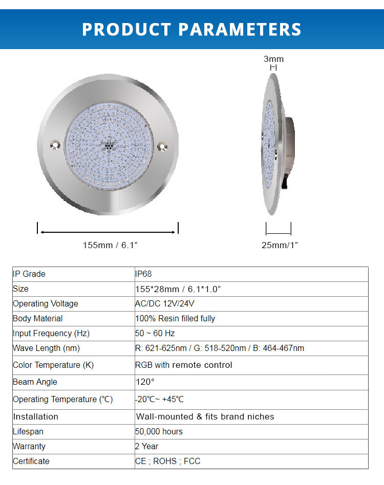 Superbrite Color Led 5G Underwater Spa Light