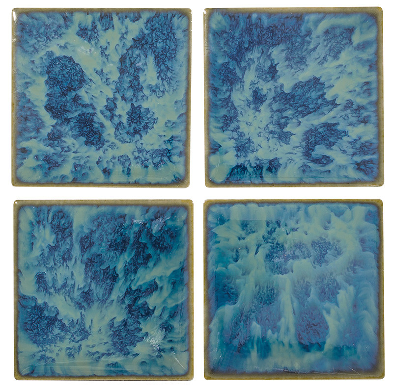 National Pool Tile Harmony 3x3 Series Ocean Blue.