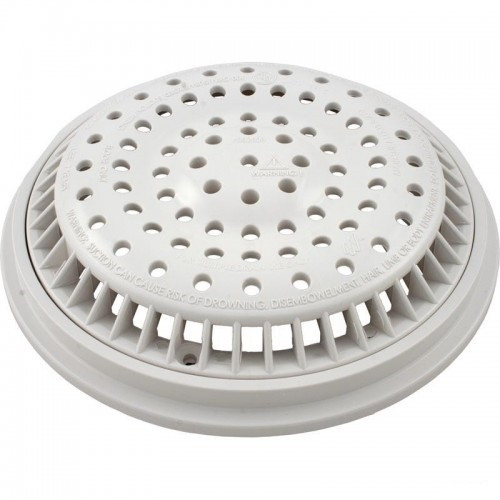 Super-Pro Main Drain Cover Grate 8in. White..