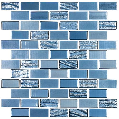 National Pool Tile Sea Glass Cobalto By DG Pool Supply