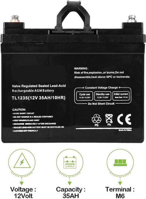 Power Vac 12V 35AH AGM Battery............