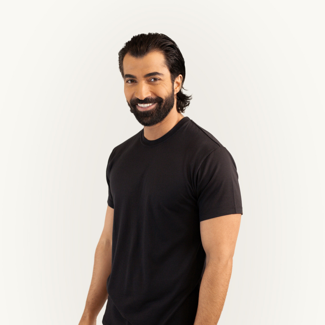 Men’s LUX Supima Black T-Shirt With Odor Shield™ | Thompson Tee
