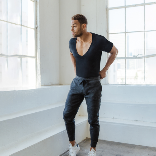 Men’s Original Fit Deep V-neck T-Shirt Pack | Thompson Tee