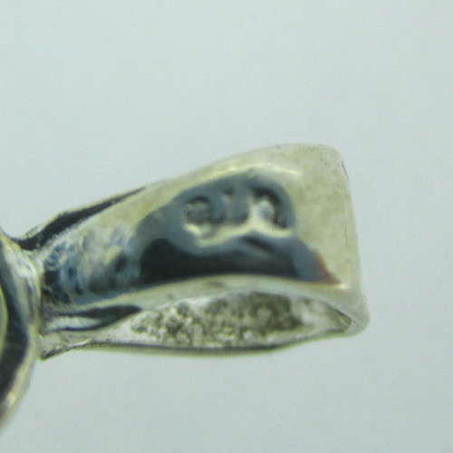 Sterling Silver August Baby Girl Birthstone Charm Pendant