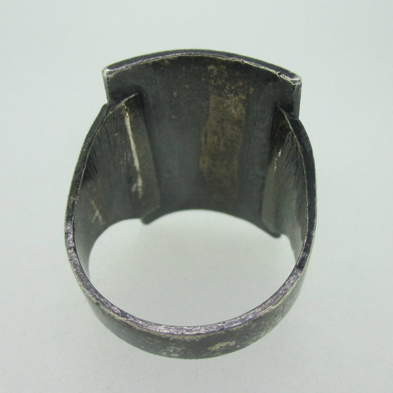 Sterling Silver Signet Initial D Monogram Ring Size 12