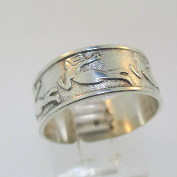 Sterling Silver Goddess Expandable Ring Size 8