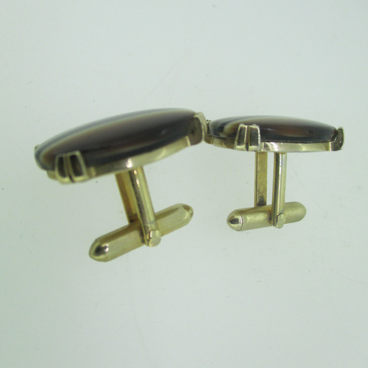 Vintage Swank Gold Tone with Multi-Color Smooth Stone Design (B12546)