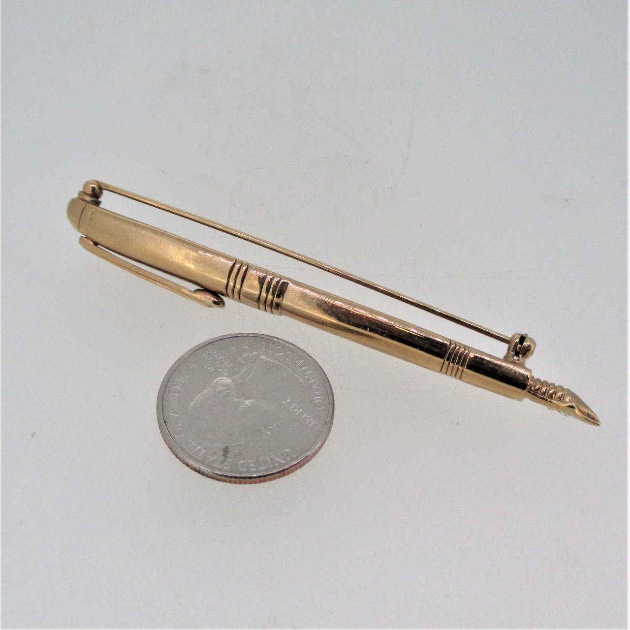 Carolee Gold Tone Rhinestone Pen Pin