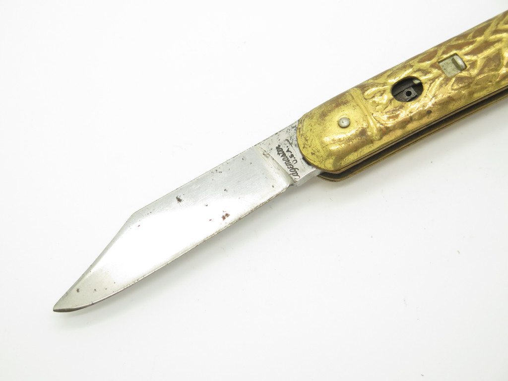Vintage 1930s-50s Edgemaster USA 4.12" Brass Automatic Switchblade ...