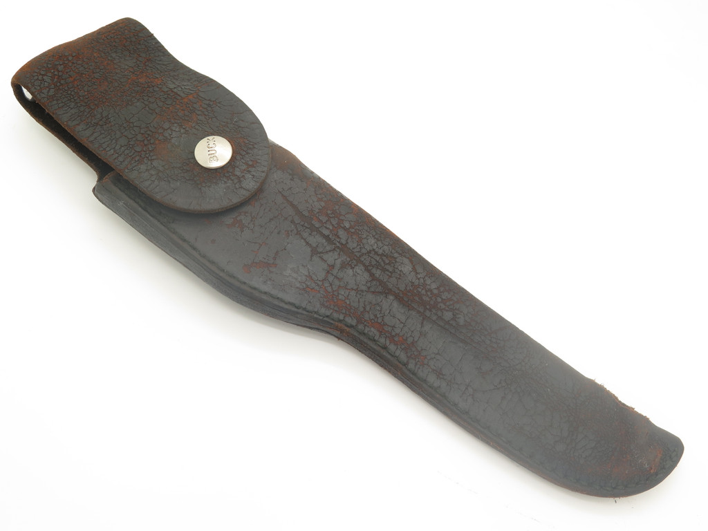Vintage 1967-72 Buck 120 General 2 Liner Fixed Blade Hunting Bowie ...