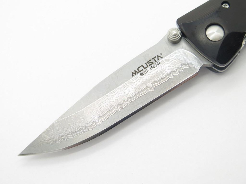 Mcusta Seki Japan Basic MC-0023D Ebony & VG-10 Damascus Folding Pocket ...
