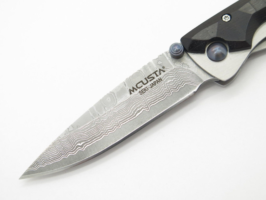 Mcusta Seki Japan Kasumi MC-73D Ebony Wood VG-10 Damascus Folding ...