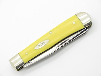 Vtg 1980 Case XX 3254 "Carolina Bright Leaf" Yellow Trapper Folding ...