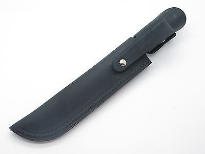 Buck 120 Black General Distressed Leather Fixed Blade Custom Knife ...