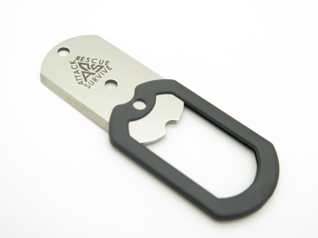 ARS Military ID Dog Tag Emergency Survival Signal Neck Knife Stainless ...
