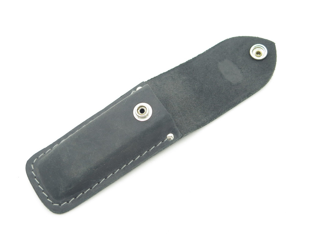 BUCK 110 BLACK DISTRESSED FOLDING LEATHER SHEATH POUCH HUNTER KNIFE ...