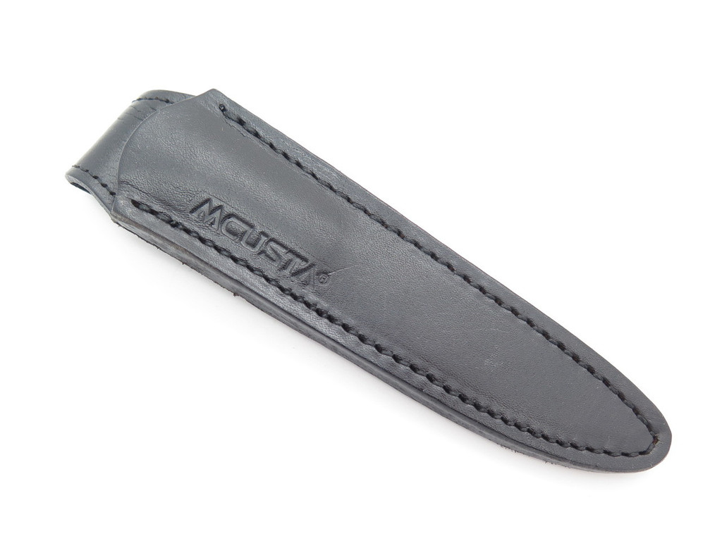 Mcusta Seki Japan Slim Fixed 3.5" Blade Custom Black Leather Sheath ...