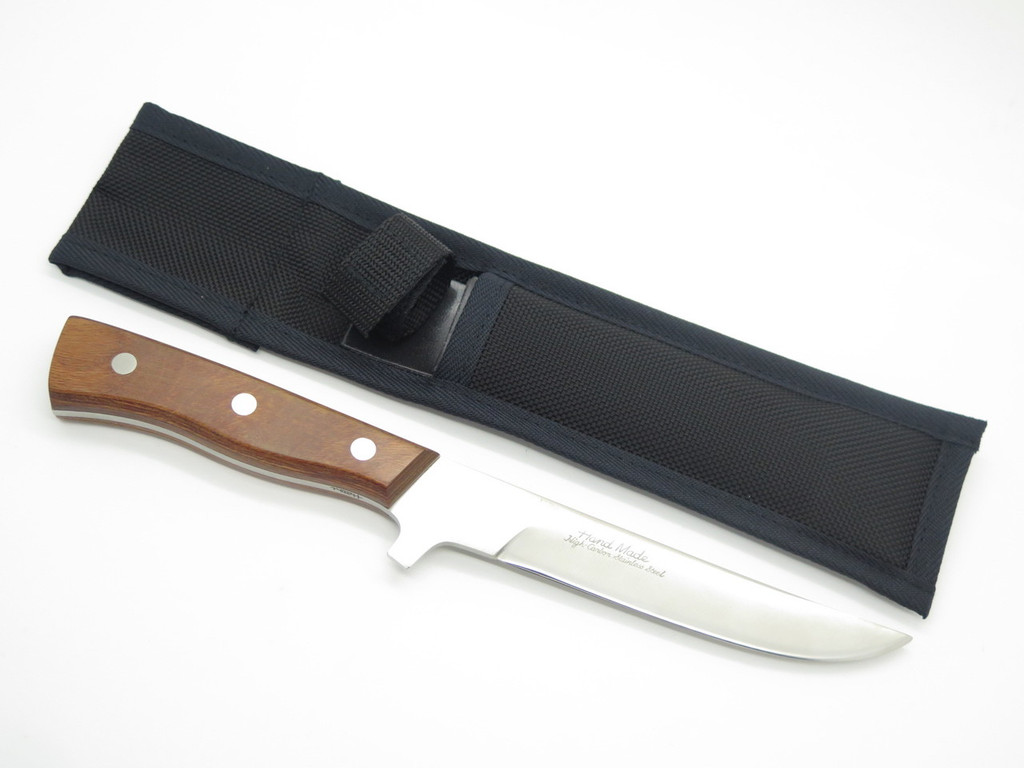 Vtg NOS Hattori Seki Japan Custom 10" Fixed Blade Hunting Knife Black ...
