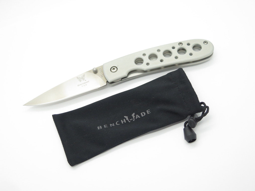 Vtg Benchmade USA 625 Crawford Leopard ATS-34 Linerlock Folding Pocket ...