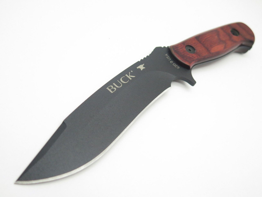 Buck 620 0620RWSWM Reaper Rosewood & Black Fixed Blade Hunting Survival ...