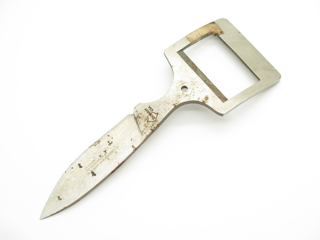 Vintage Bowen Knife Co. USA 40" Belt Buckle Fixed Blade Knife - ePrague ...