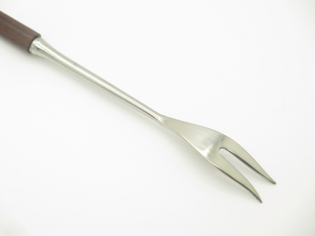 6 Mid Century Danish Modern Style Japan Wood Two Prong Forks - ePrague, LLC